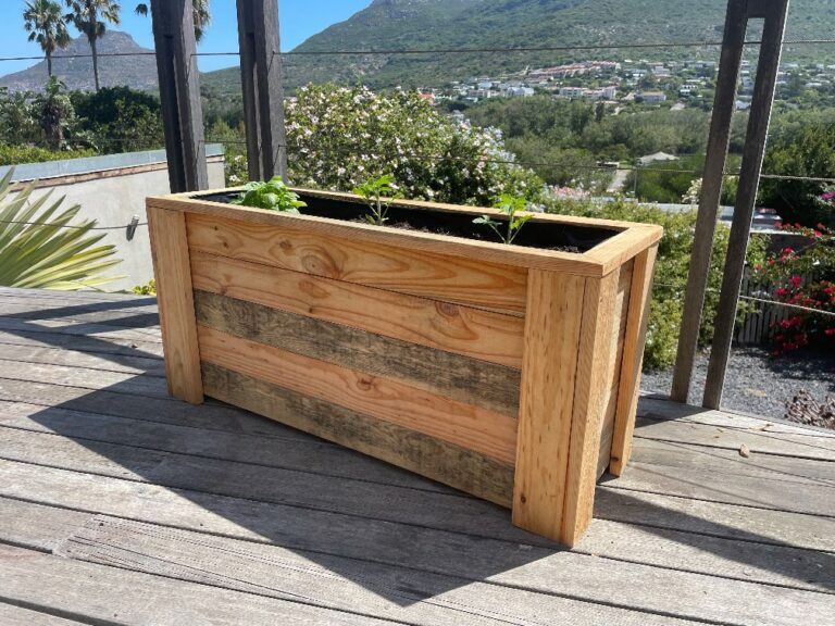Easy To Assemble Horizontal Planter Box | DIY Woodworking Plans | The ...