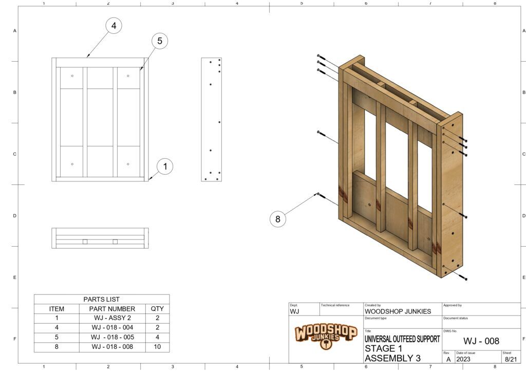 Universal Outfeed Support- Practical DIY Woodworking Plans | The ...